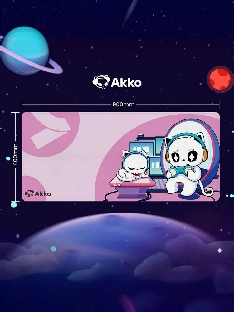 AKKO Коврик для мыши, XL, розовый