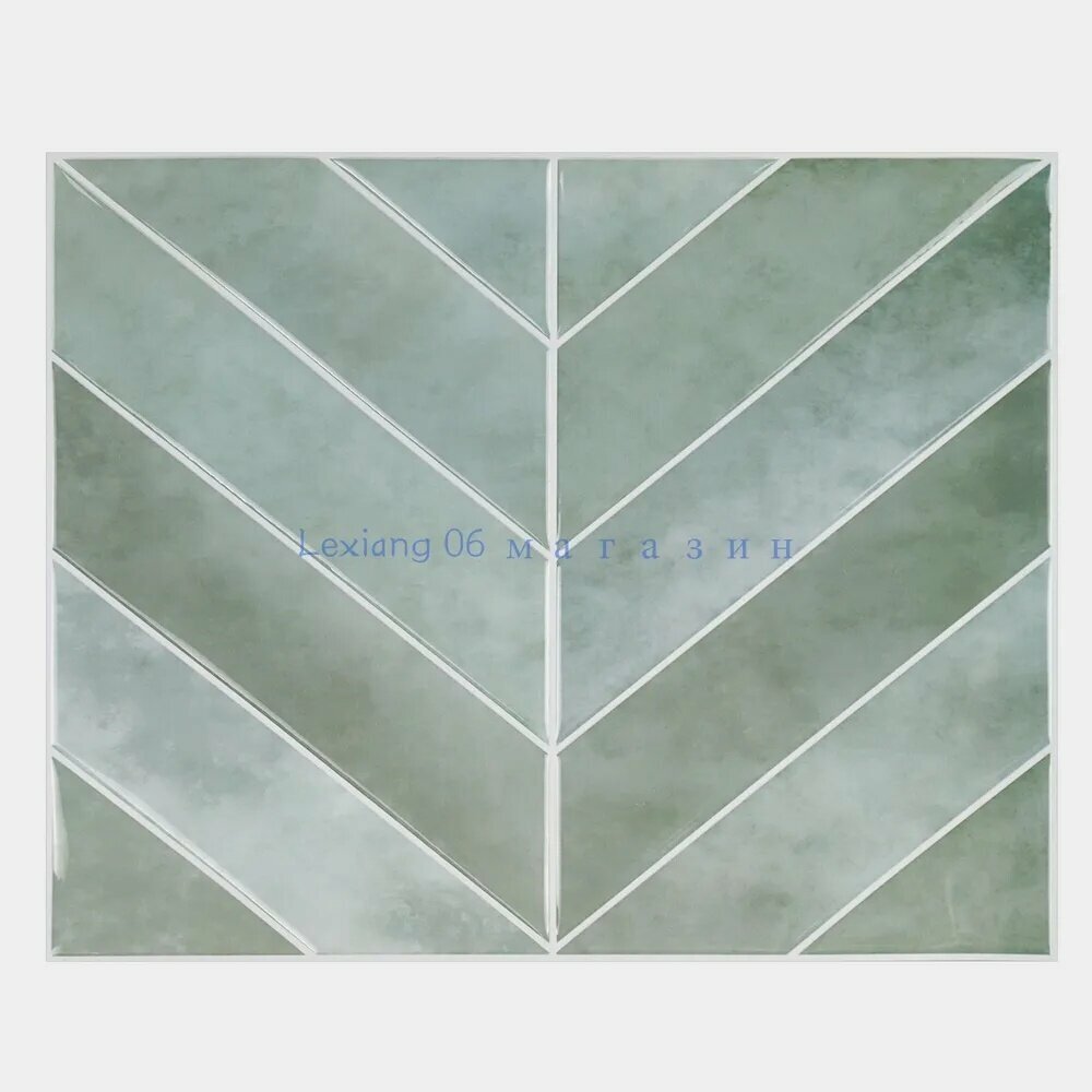 Стеновые панели самоклеящиеся PEEL and STICK 29х22,9 см для ванной, гостиной, декора помещений и мебели, фартук для кухни на стену. Имитация кафельной плитки. Комплект - 5 шт.