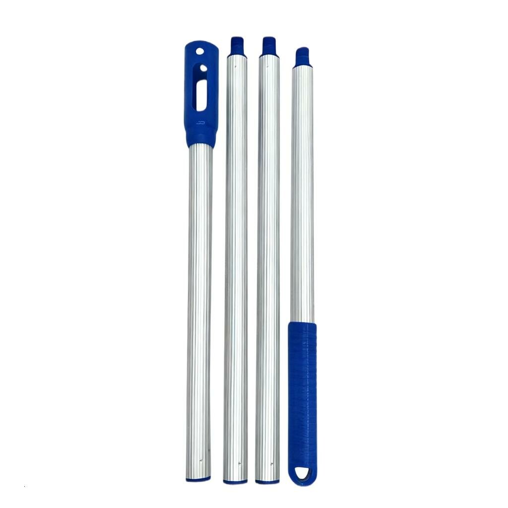 Телескопическая штанга из алюминиевого сплава, усиленная листовой сеткой плавательного бассейна, 3 секции, телескопическая штанга из 4 секций-4-секционный съемный рукавный стержень