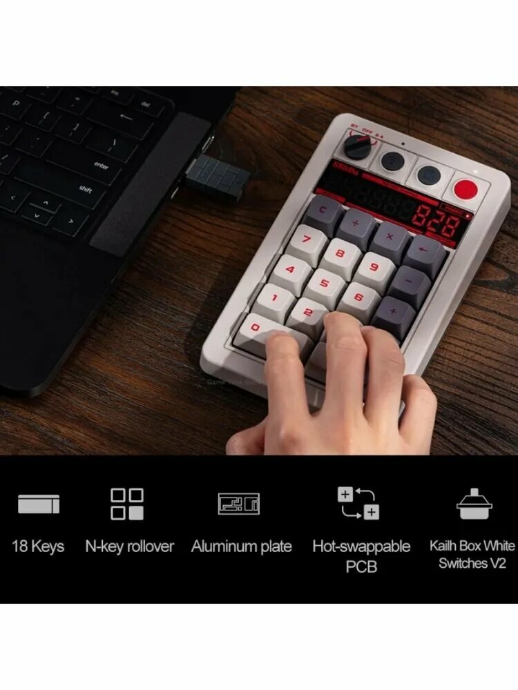 8BitDo Клавиатура , красный — фото 1