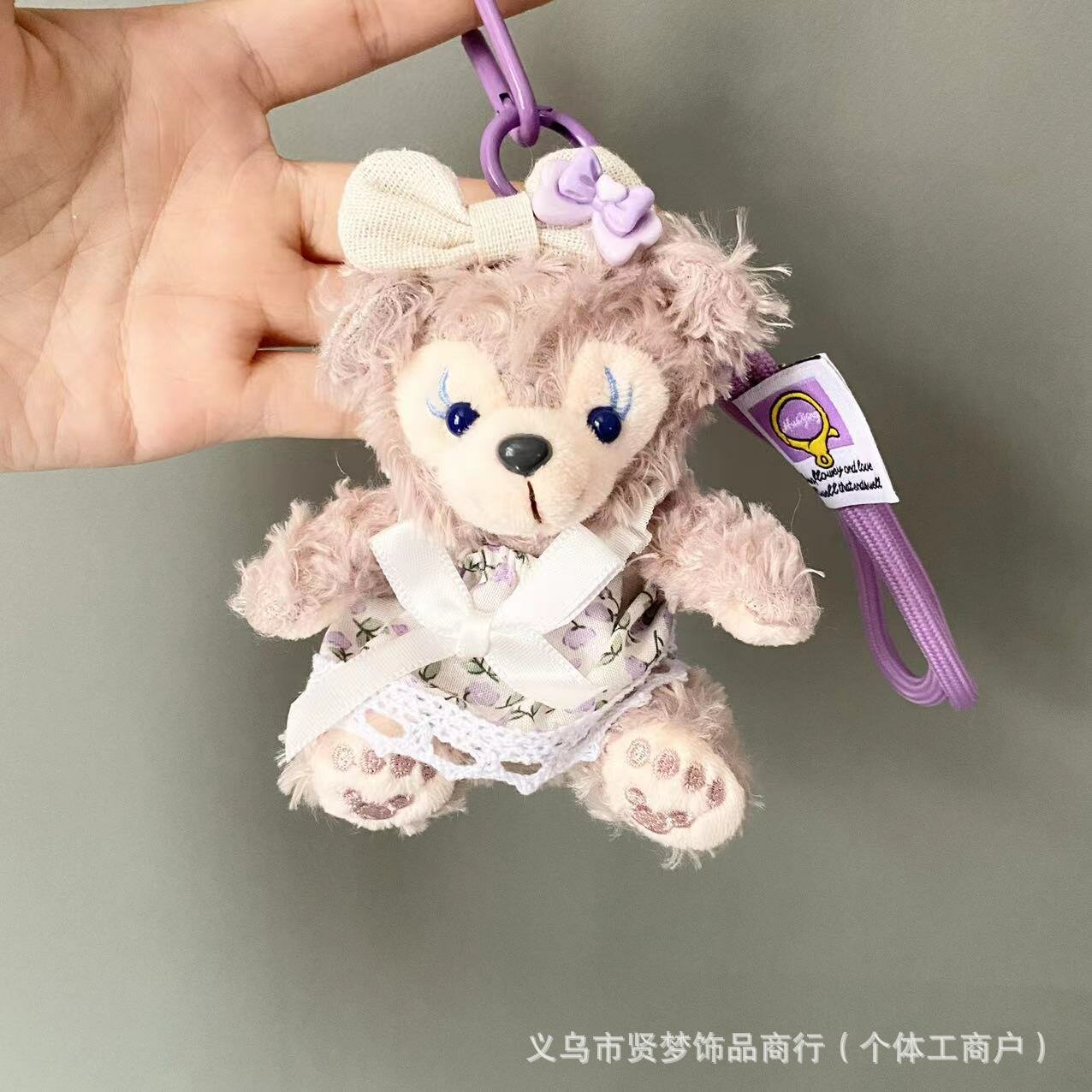 Модный плюшевый брелок-игрушка Shirley Rose Duffy Bear, милый плюшевый декор для торта, парные куклы оптом Фиолетовая