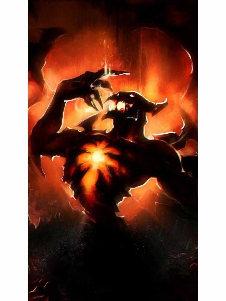 Алмазная картина "Dota 2 Shudon Nevermore" / Алмазная вышивка / Круглые стразы 40х50 см