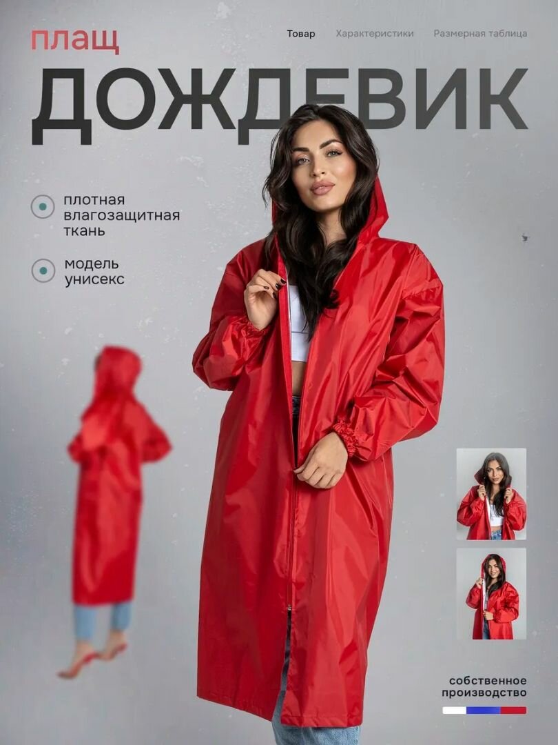 Плащ-дождевик Базовая коллекция