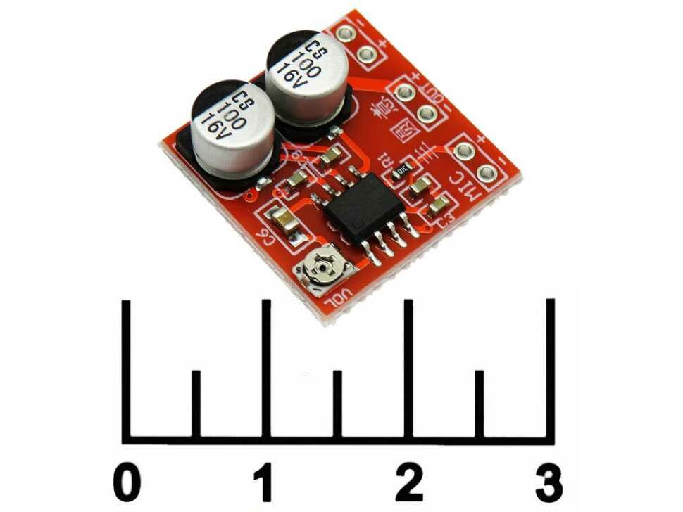 Радиоконструктор микрофонный усилитель 5-12VDC LM386
