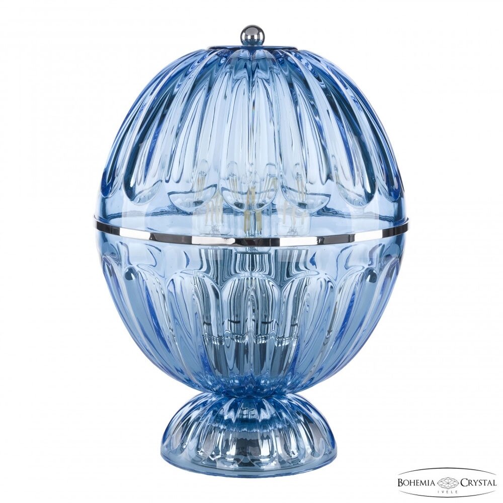 5480L/22 Ni Aquamarine/M-1H Настольная лампа хрустальная Bohemia Ivele Crystal, 5480
