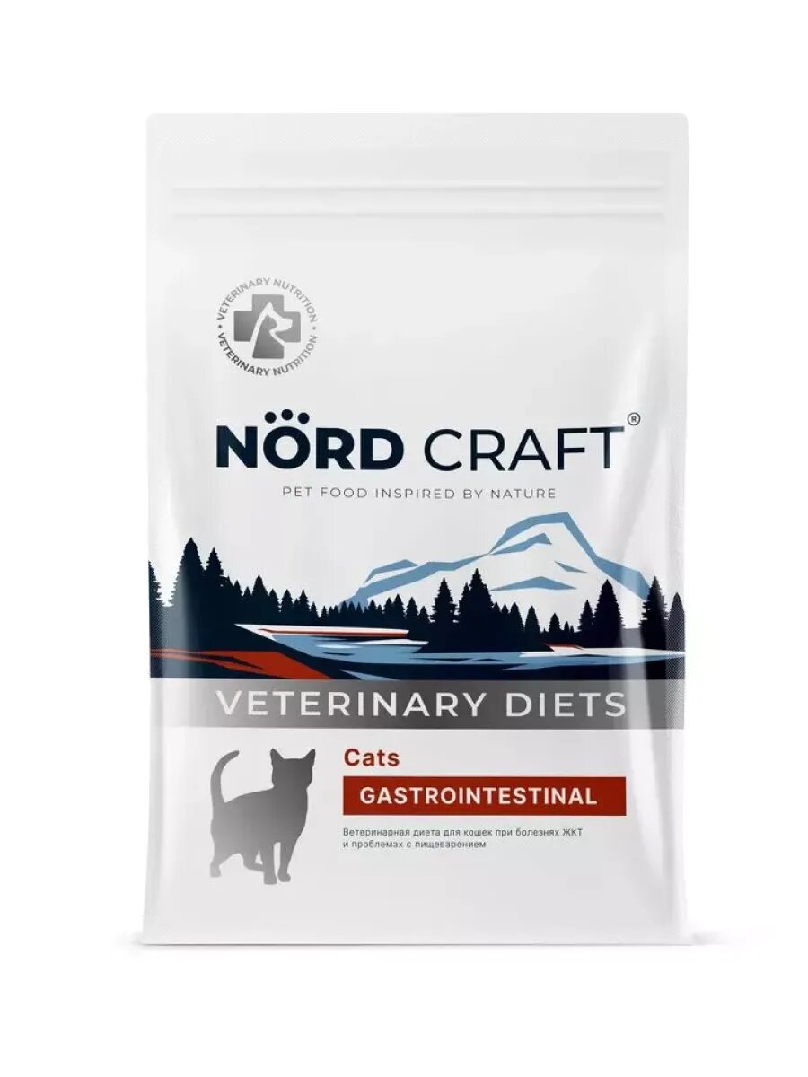 Корм Nord Craft для кошек gastrointensial, 1,5кг