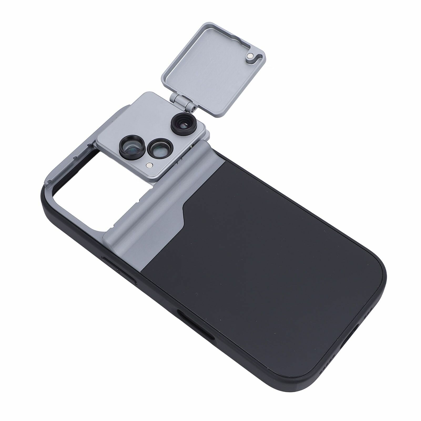 3 в 1 объектив для телефона с алюминиевым кейсом, макро, телефото и рыбьим глазом для смартфона iPhone 16 Pro