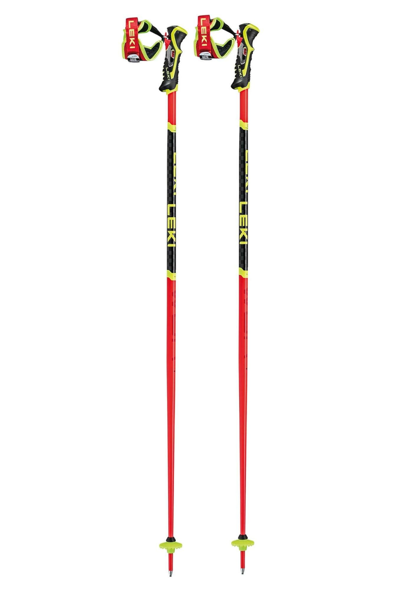 Горнолыжные палки LEKI WCR TBS SL 3D Bright Red/Black/Neon Yellow (см:115)
