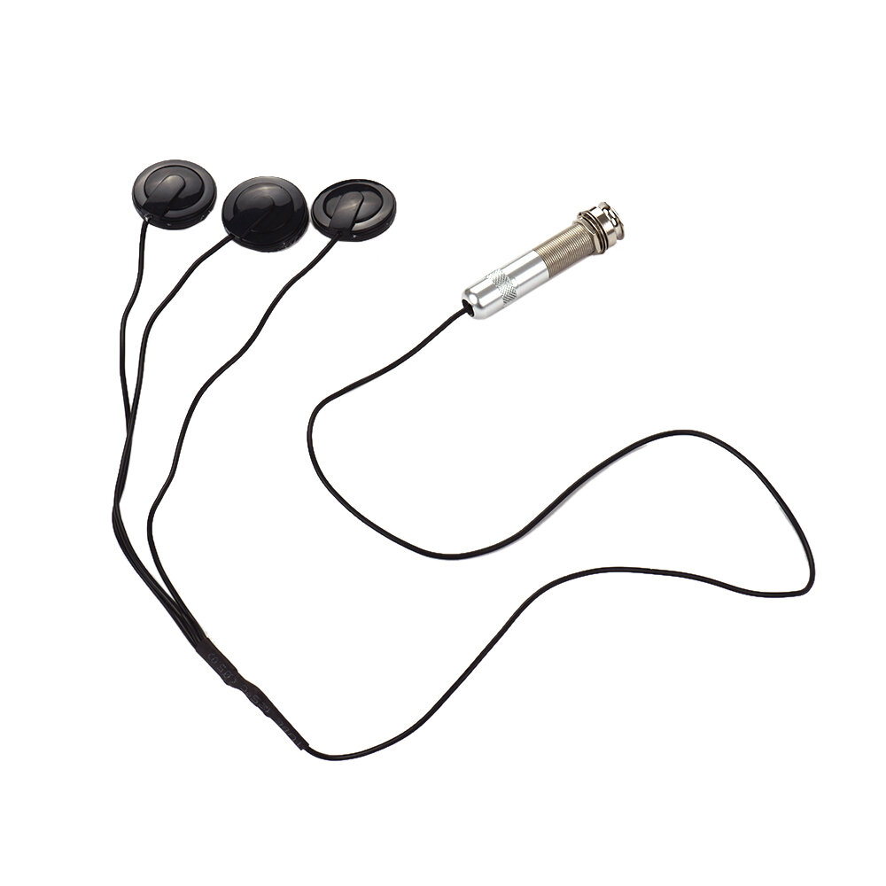 Гитарный пикник с тремя сенсорами Professional Piezo Transducer для электрогир, укулеле, материал: металл + пластик, длина кабеля: 60см/23.6дюйма, вес товара: 38г/1.34 унции, размер упаковки: 11.5*8*1.5см/4.5*3.1*0.6дюйма, вес упаковки: 39г/1.38 унции,