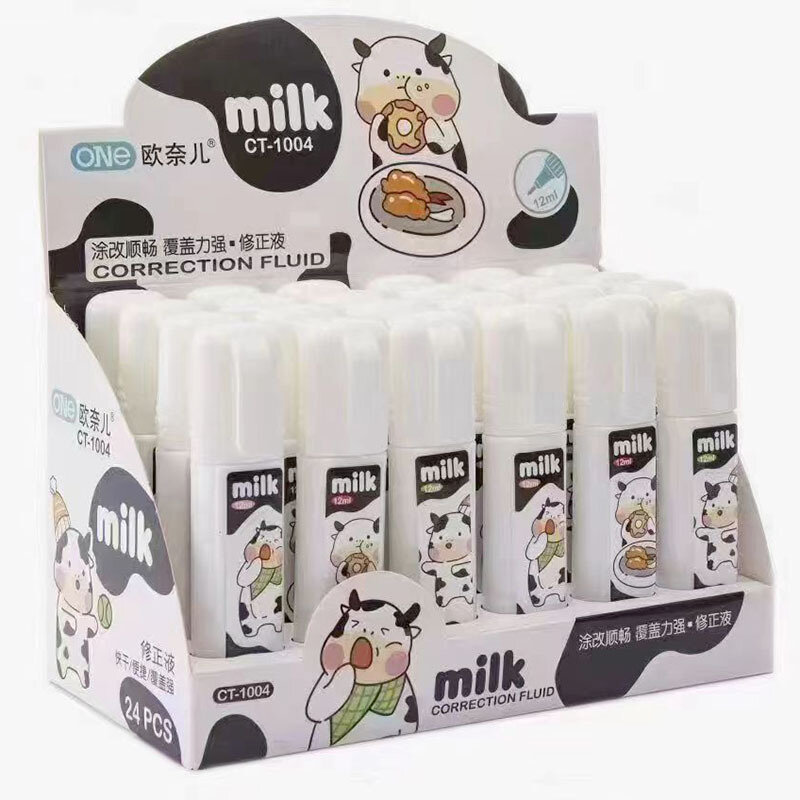 Корректирующая жидкость с металлическим наконечником 12 мл, канцелярские принадлежности для студентов, оптовая продажа