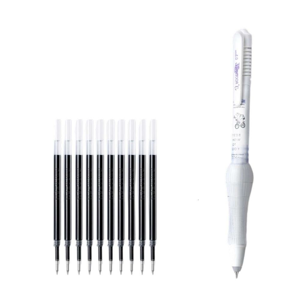 Гибкие гелевые ручки с мягкой ручкой (11 шт), Белый M6 Фиолетовый Медведь