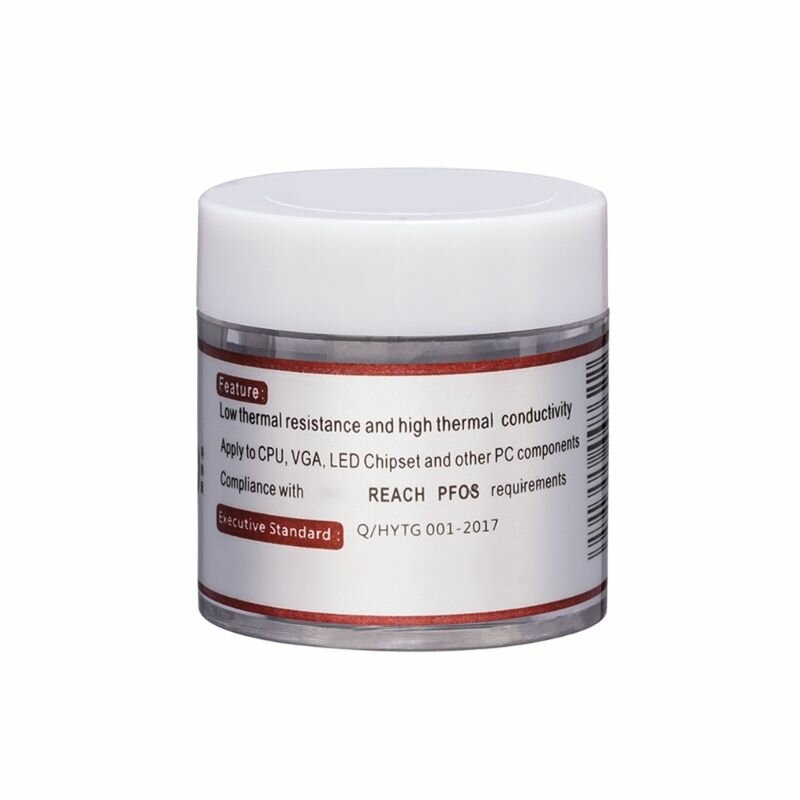 Высокоэффективная теплопроводящая смазка, Силиконовая смазка для охлаждения радиатора процессора и графического ПК, эффективная теплоотдача 10 г