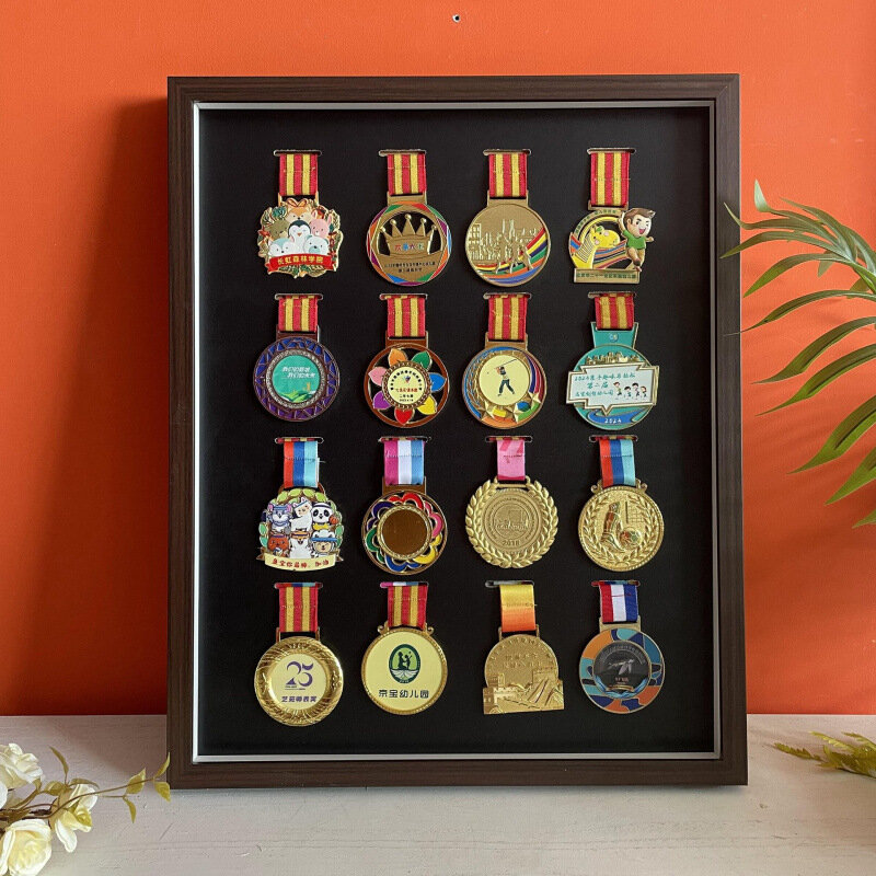 Рамка для медалей марафона, хранение медалей спортивных соревнований, настенная подвесная рамка с перфорацией