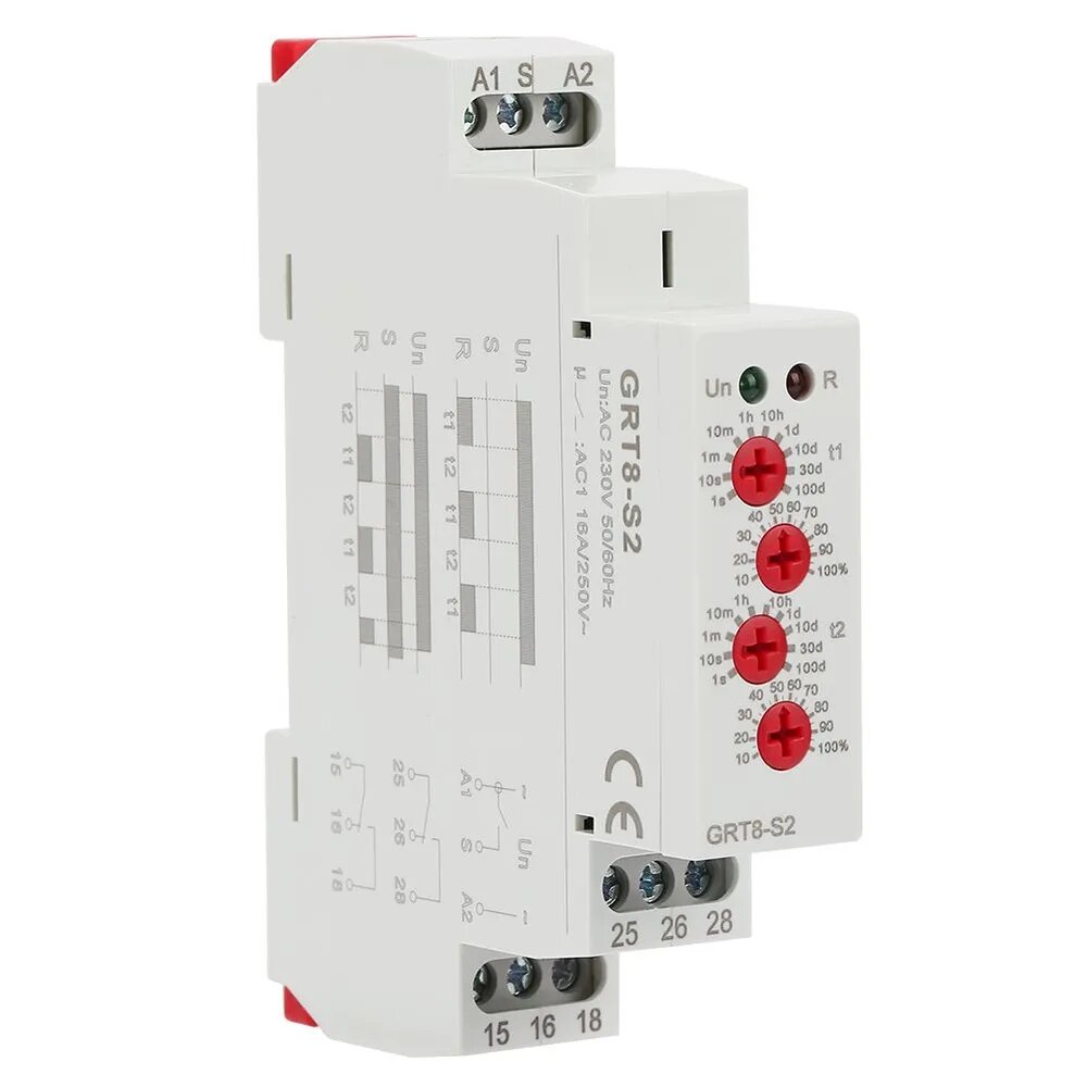 Реле цикличного таймера GRT8-S2, 220V, для освещения и отопления