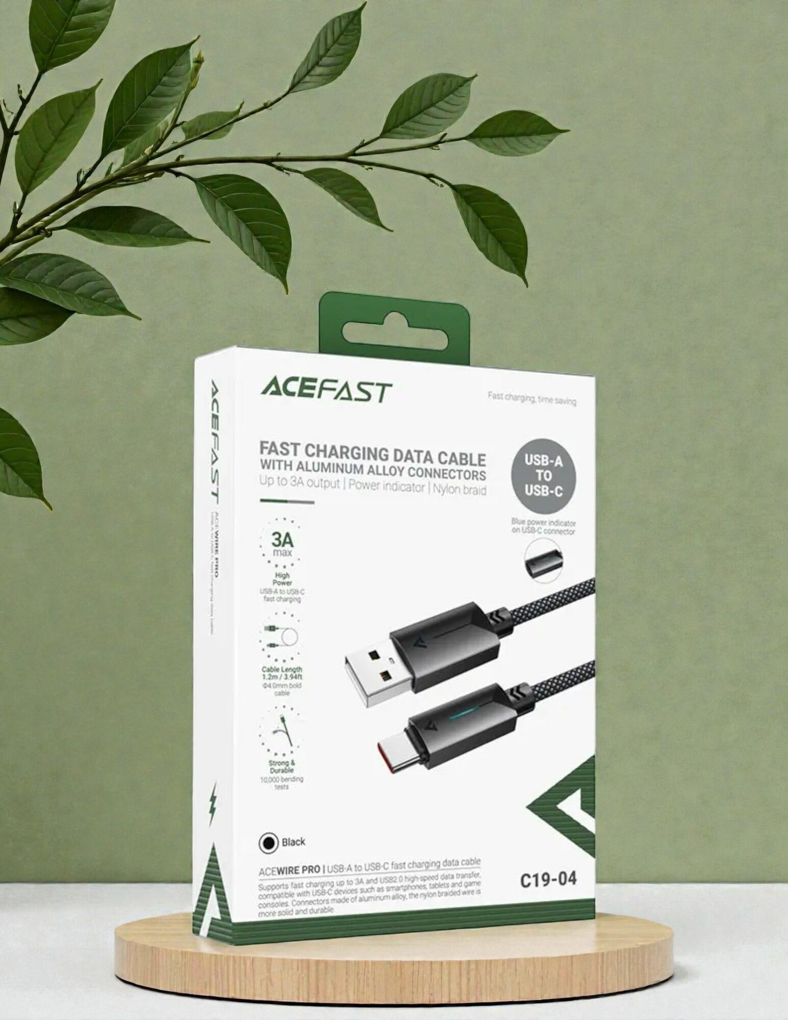 Кабель зарядки и передачи данных ACEFAST C19-03 Type-A to Type-C