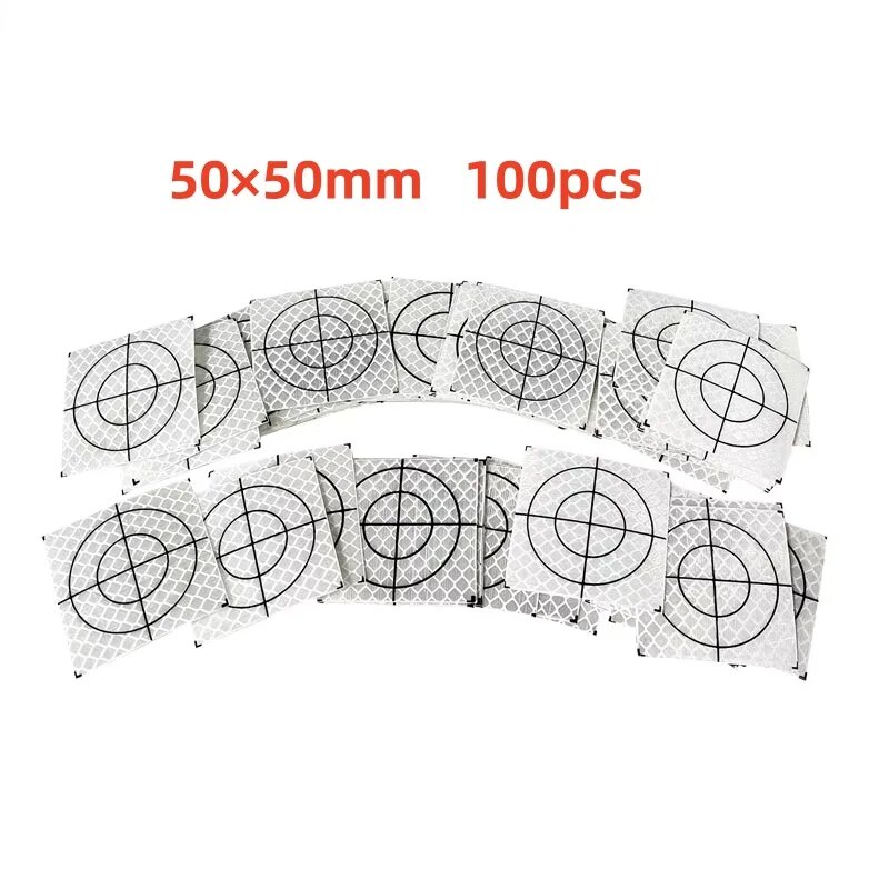 Светоотражающие наклейки для тахеометров 100 шт. 50X50mm