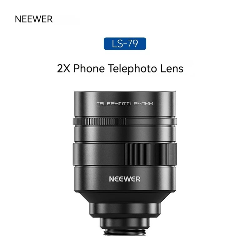 Телеобъектив NEEWER LS-79, внешний макрообъектив с 2-кратным увеличением для iPhone Vivo Xiaomi Oppo, Samsung, объектив для мобильного телефона, концертный Standard