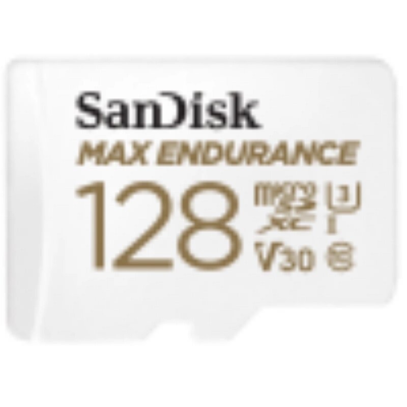 Карта памяти SanDisk microSDXC Max Endurance 128 ГБ Class 10, V30, UHS-I, R/W 100/40 МБ/с, адаптер на SD