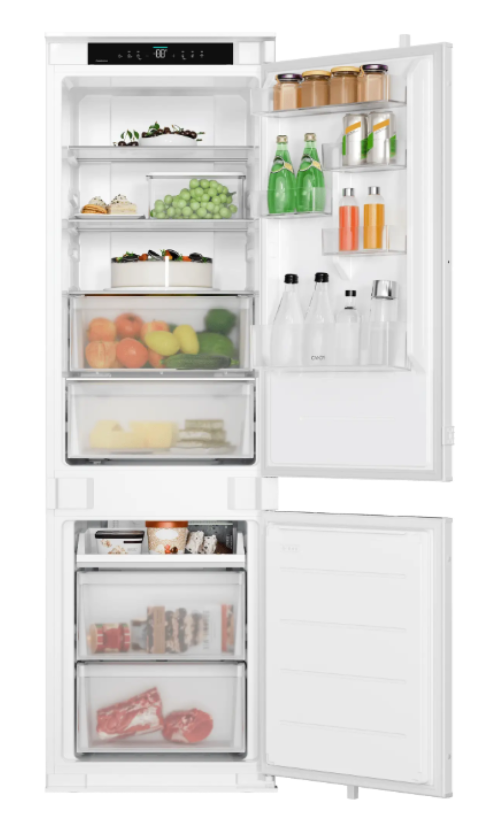 Холодильник CANDY COMBI CBN517IDH, встраиваемый, инверторный компрессор, 238л, Total No Frost