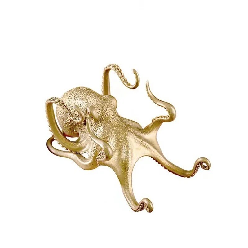 Латунные фигурки осьминога и каракатицы Gold Color