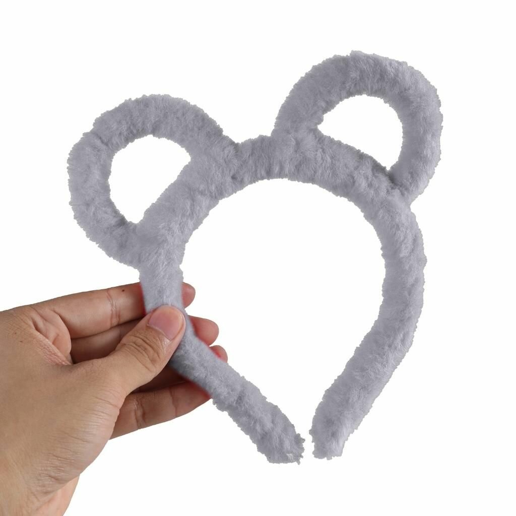 Повязка для волос с ушками плюшевого медведя в стиле Харадзюку, Головной убор для женщин и девушек, фотографии