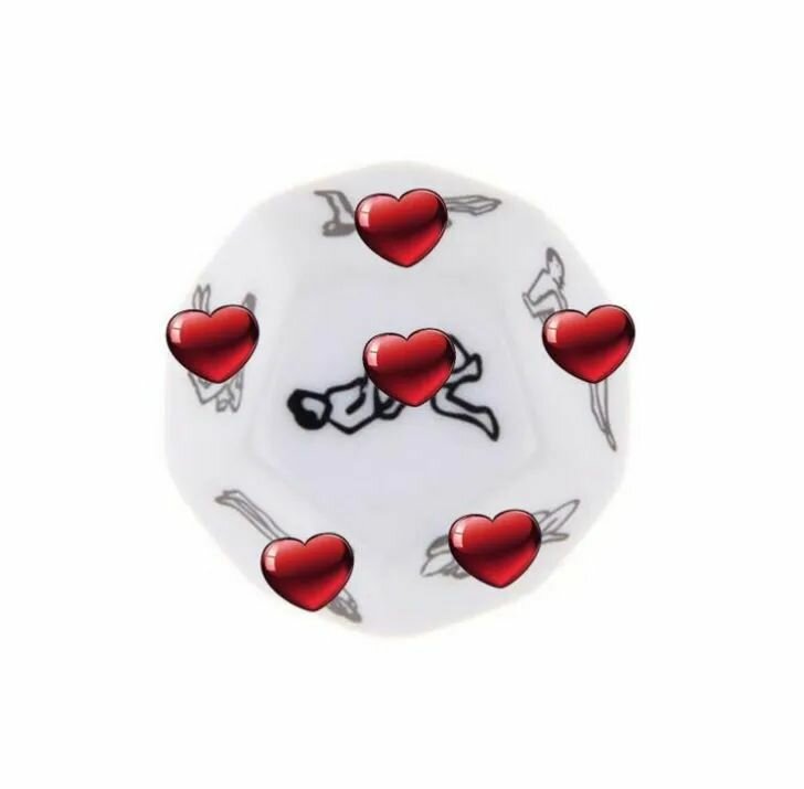 Эротический кубик 12 поз для взрослых, белый. Интимная игра для пар