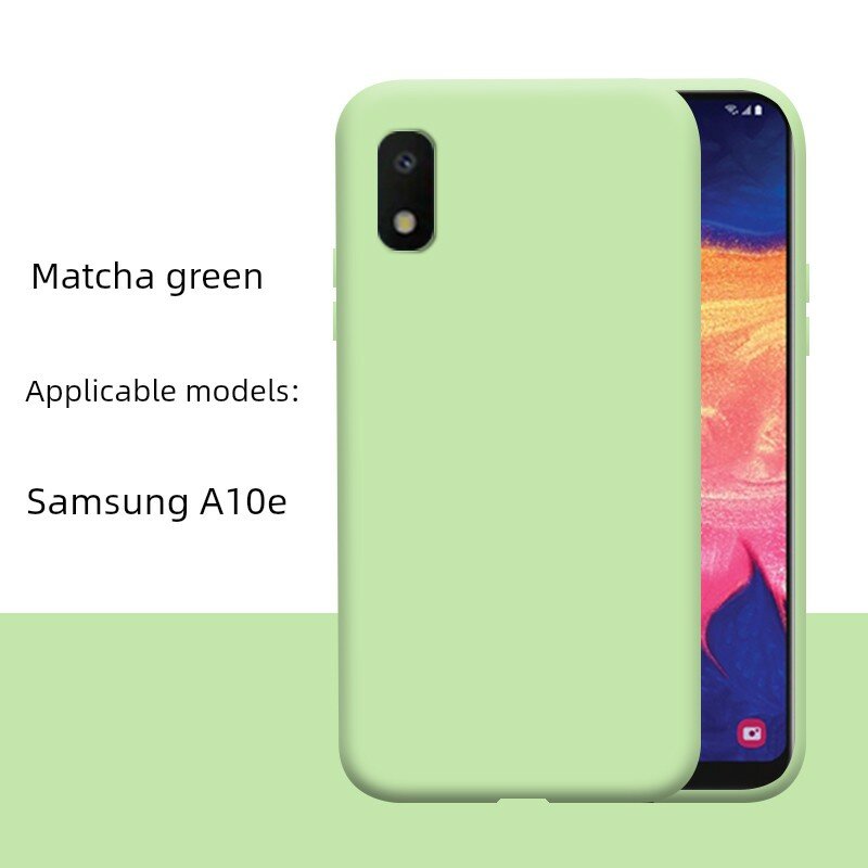 Чехол для Samsung A10e из жидкого силикона, ударопрочный, ультратонкий, мято-зеленый цвет, защитный чехол для смартфона
