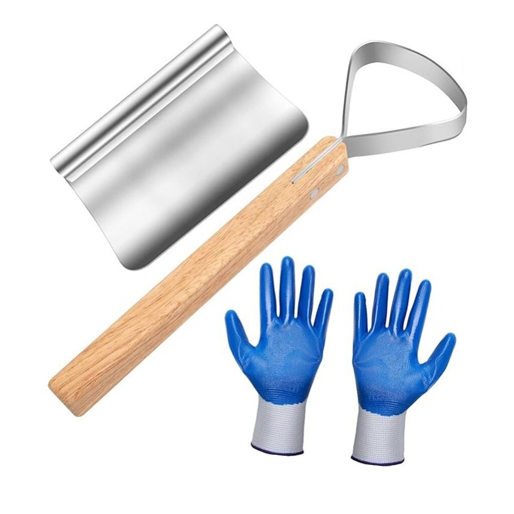 Щетка из свиной щетины с эргономичной ручкой