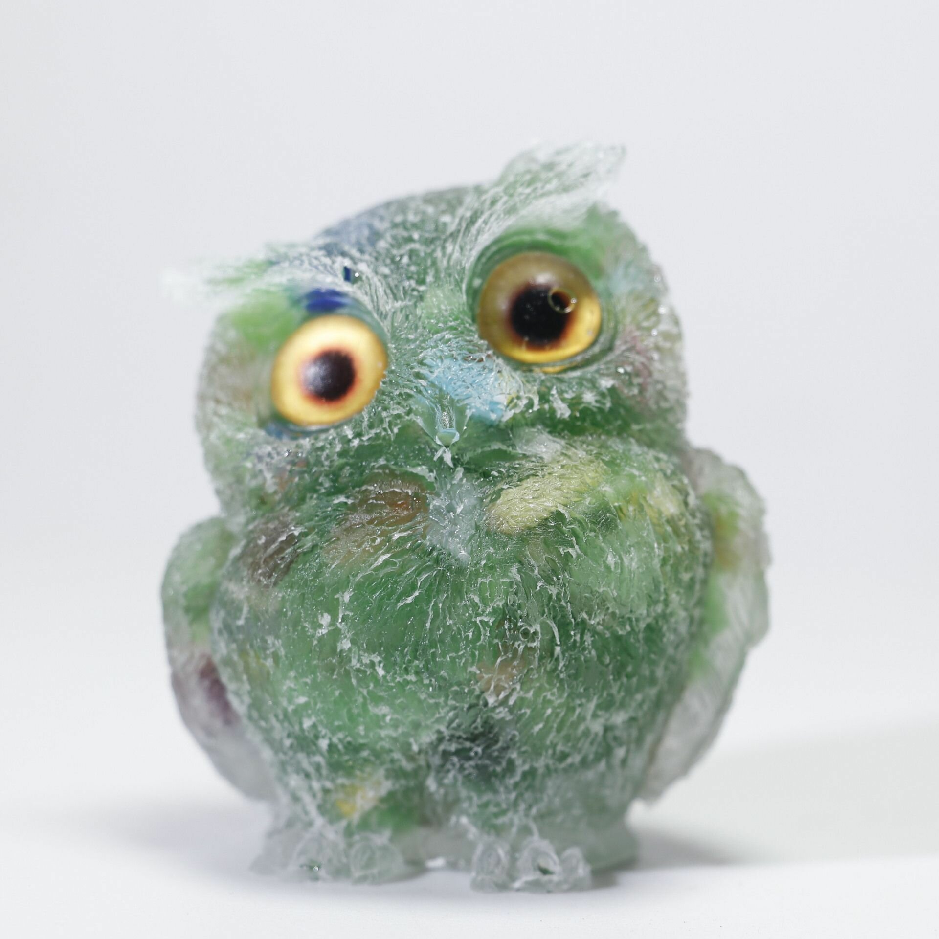 Кросс-бордерные популярные маленькие украшения в виде совы, кристаллический гравий, поделки для дома и автомобиля, креативные подарки и сувениры