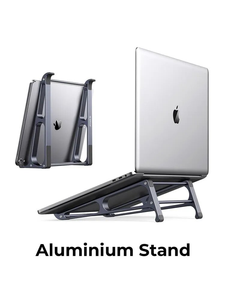 Подставка для ноутбука MA15 металлическая алюминиевая, Для 14-17.4 дюймов различных размеров ноутбуков, планшетов, 20 эргономичный дизайн