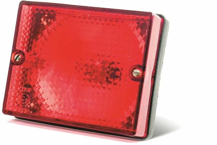 Фонарь задний ПАЗ, ЛАЗ, РАФ стоп-сигнал широкий красный