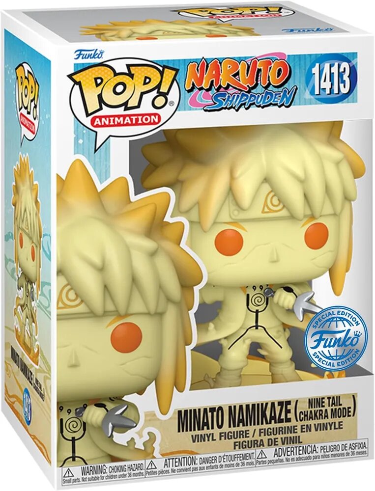 Фигурка Funko Pop! Minato Nine Tail Chakra Mode (Эксклюзив Funko Shop (Фанко Поп Минато в режиме девятихвостого из аниме Наруто))