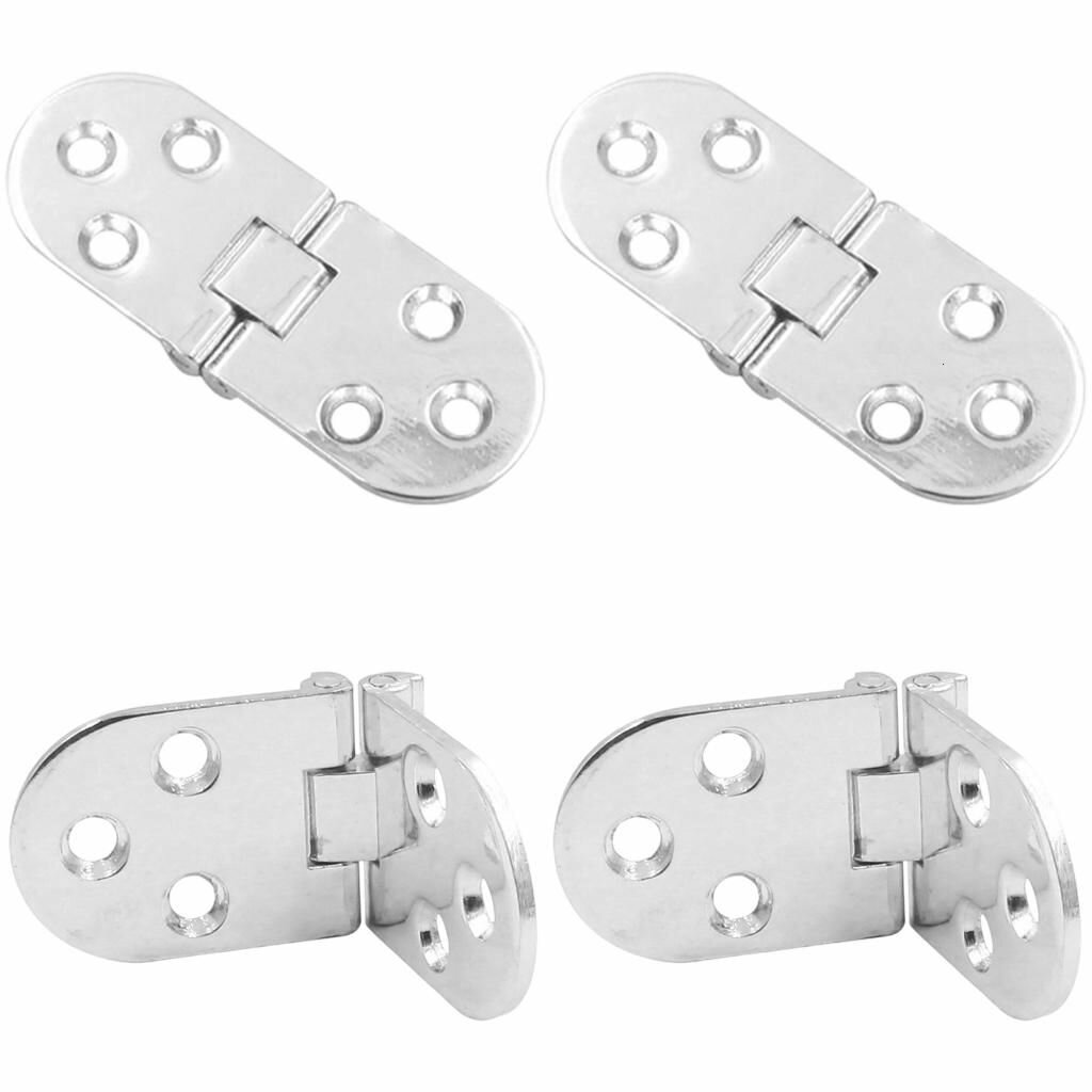 Шарнир для мебели 180 градусов, Яркое серебро