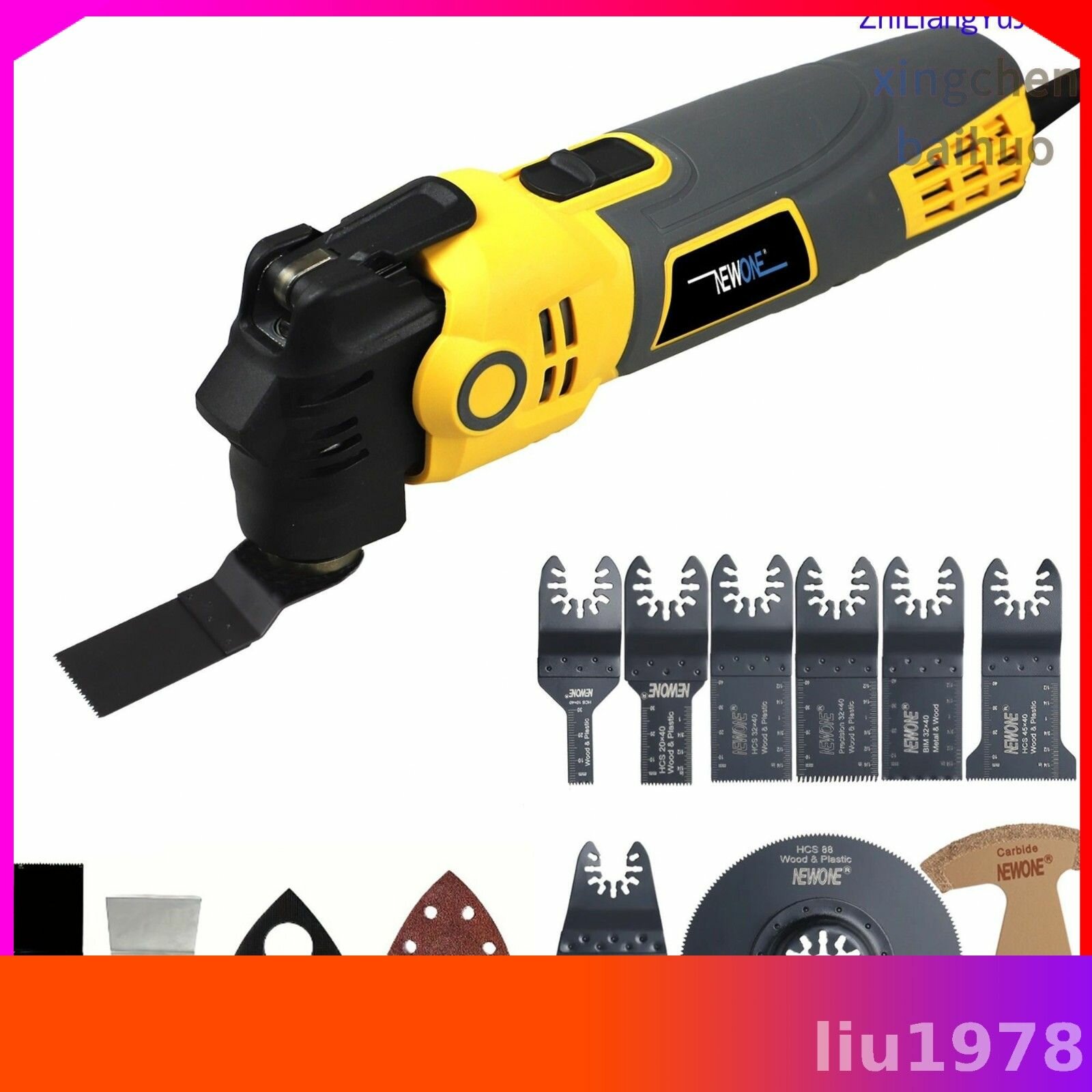 500 В, Антивибрационный быстросъемный/сменный осциллирующий инструмент, многофункциональный электрический триммер, ремонтная пила, инструмент для улучшения дома, реноватор-liu1978