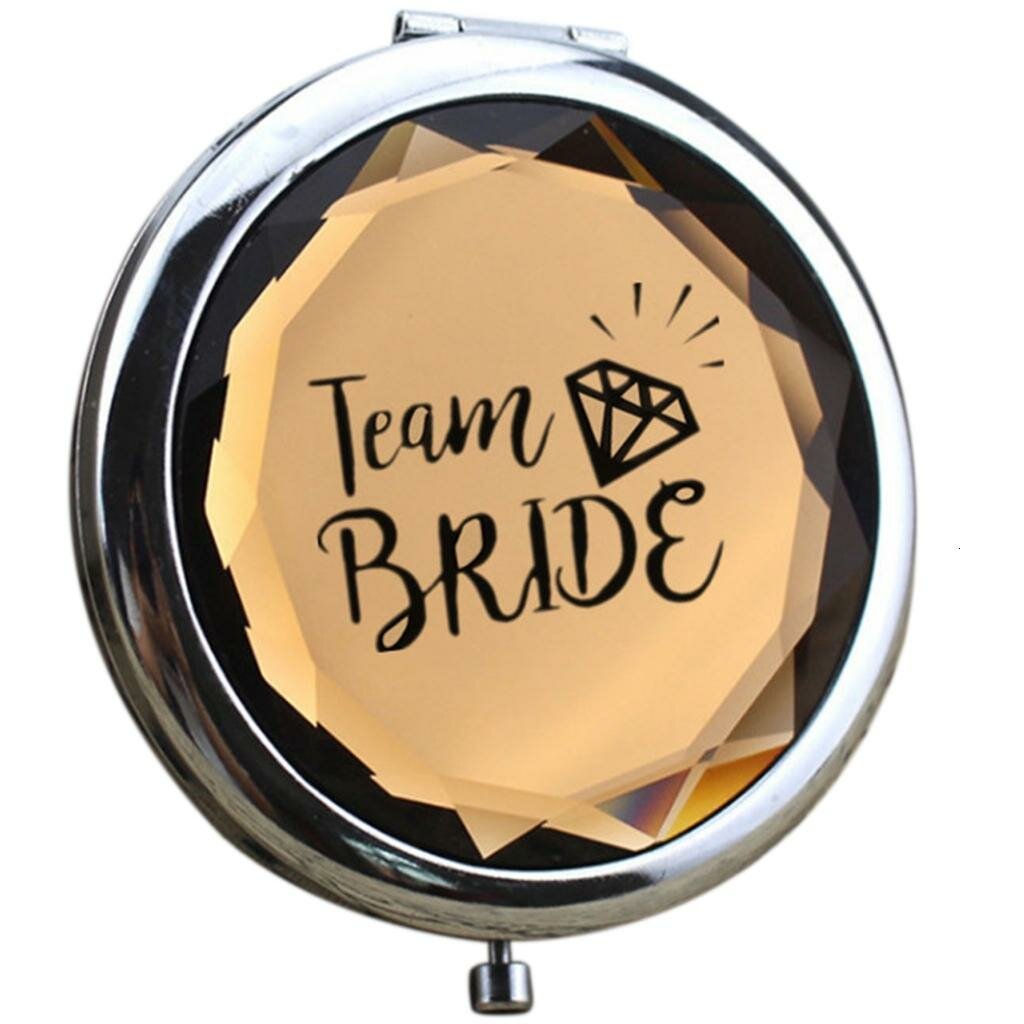 Кристаллическое металлическое зеркало, оранжевая команда невесты