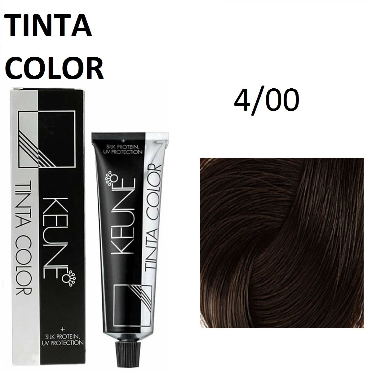 Keune Tinta Color 4.00 стойкая краска для волос, Средний Шатен Плюс 60 мл