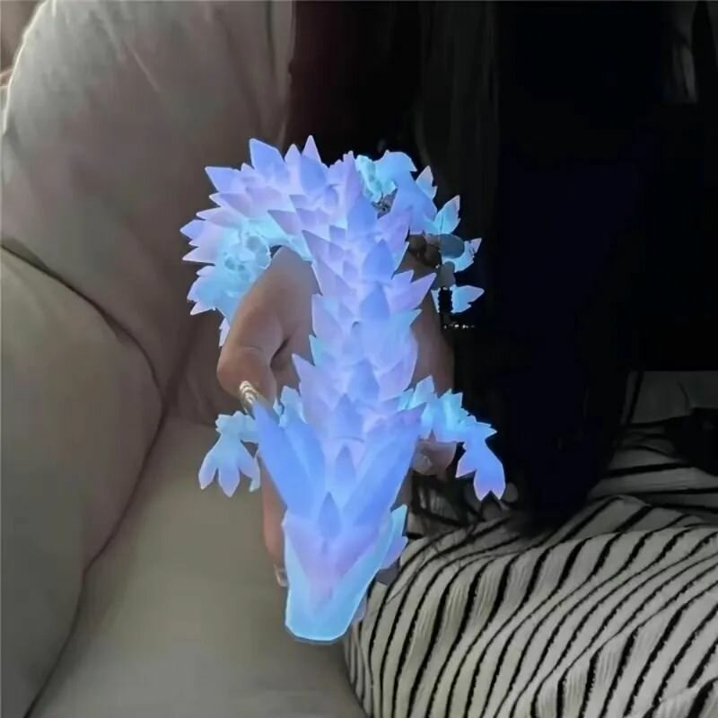 1 светящаяся 3D-печатная игрушка-дракон для снятия стресса в подарок