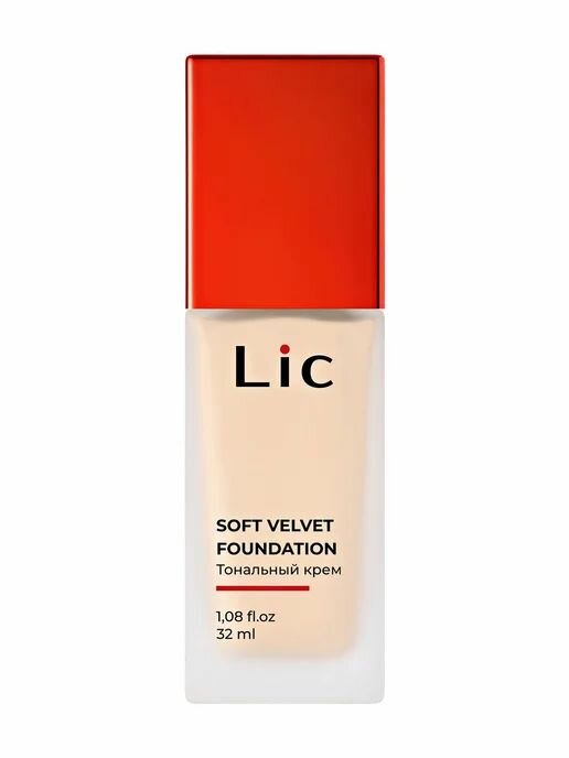 LIC Тональный крем Soft Velvet Foundation, 32 мл, 00Y Ультра-светлый Бежевый