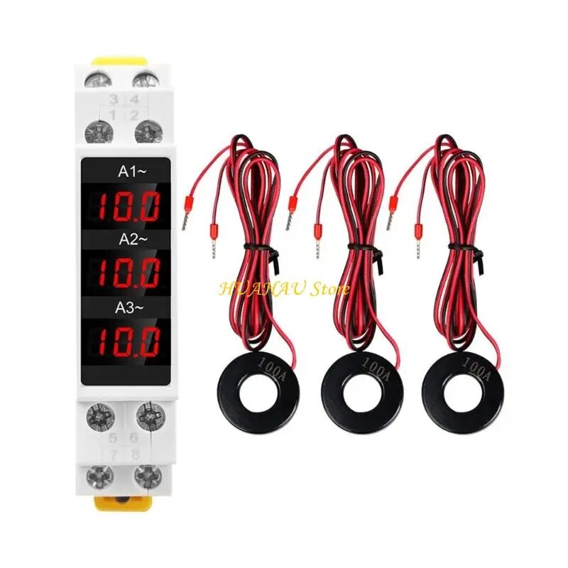 J6BB трехфазный амперметр-вольтметр AC80V~500V 1~100A