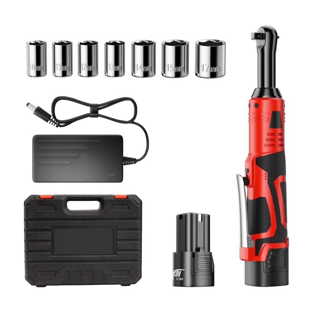 Храповой Ключ Электрический 90-Градусный Регулируемый Ключ С Высоким Крутящим Моментом, Регулируемая Скорость Автоматического Ремонта Аккумулятора, Храповой Ключ