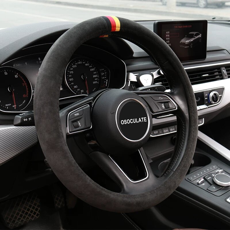 Накладка на руль Alcantara Германия O-Тип Круглый Низ Все-Сезонная Ручная Вышивка Суэд