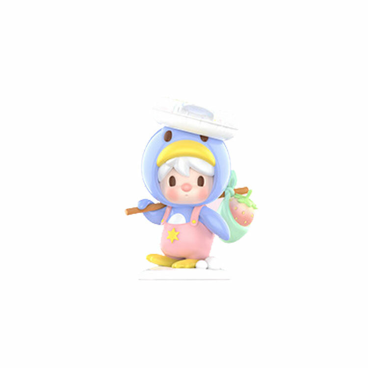 Фигурка унисекс POP MART Little Sweet Bean Fruit Island Adventure Collection, Confirmed-Penguin Treasure Hunt Beans (Open)