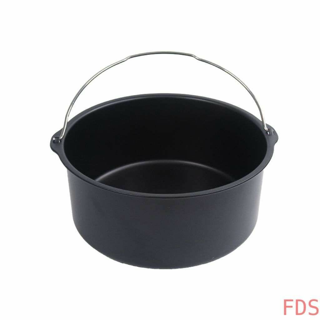 (1 штука) Круглая форма для выпечки домашнего картофеля фри в воздушной фритюрнице-7 дюймов