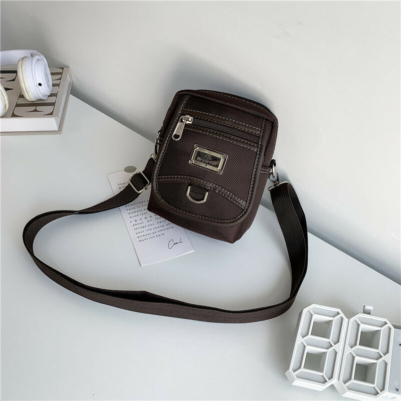 2026 Последний модный тренд Корейский стиль Мужская сумка Деловая мужская сумка Мужская сумка через плечо Маленький рюкзак из ткани Jin H3324