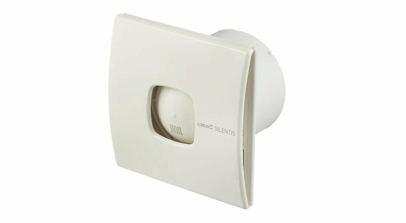 Вентилятор осевой Cata Silentis 10 140х140 мм d100 мм слоновая кость