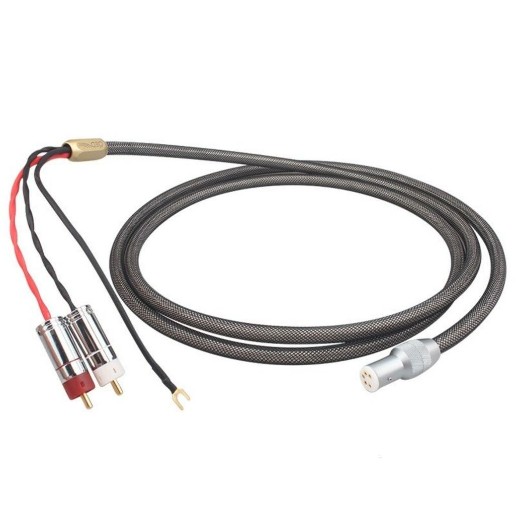 Кабель с заземлением для тонарма проигрывателя винила, 1.5m
