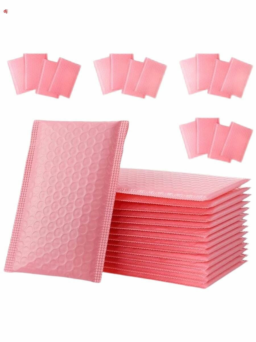 Пузырчатые Конверты Для Отправки 60 Штук Розового Цвета Размер 13.00X11.00X0.40Cm