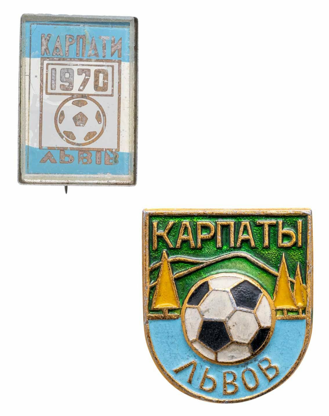 Знак набор из 2 штук Карпаты Львов Футбол 1970