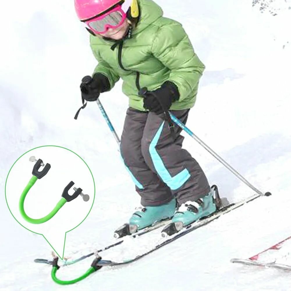 Детский крепеж для сноуборда, обучающая скоба, светло-зеленый