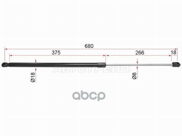 Амортизатор капота Subaru Forester 12-19 (Справа=Слева) Sat арт. ST-57251-SG000